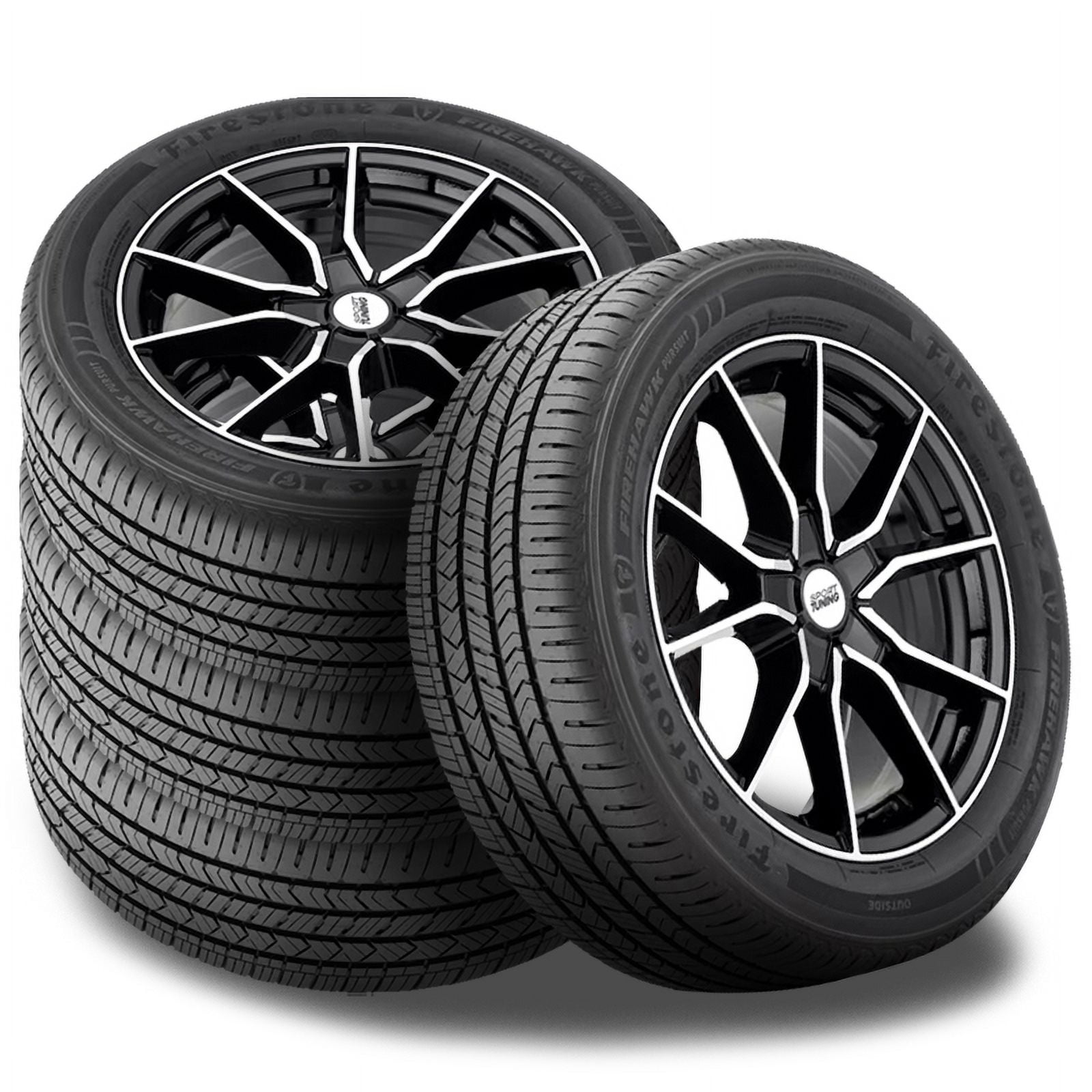 4 Firestone Firehawk Pursuit 235/50R17 96W All Season Performance Tires 640AAA FS011494 / 235/50 ...