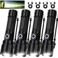 4 Flashlight 99,000 High Lumens, Bright Flashlights for , Flash Light ...