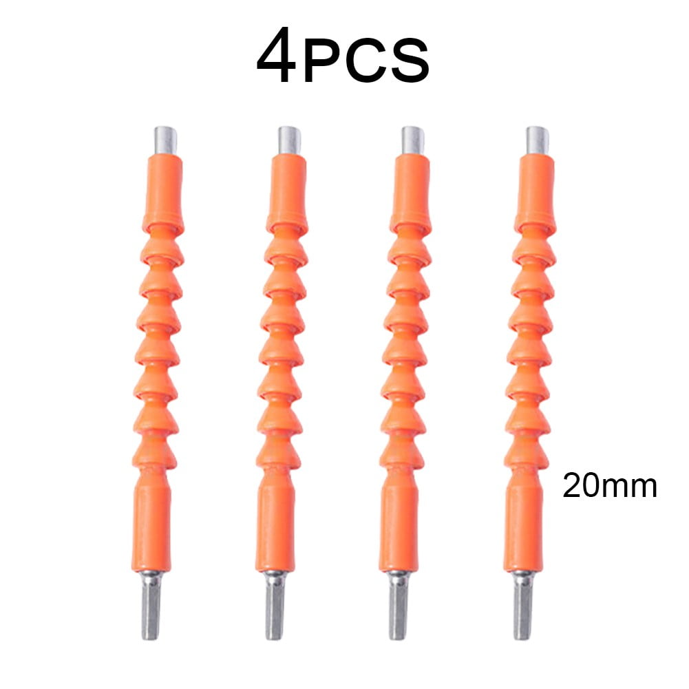 4× Flexible Drill Bit Extension Soft Drill Adaptor Screwdriver ...