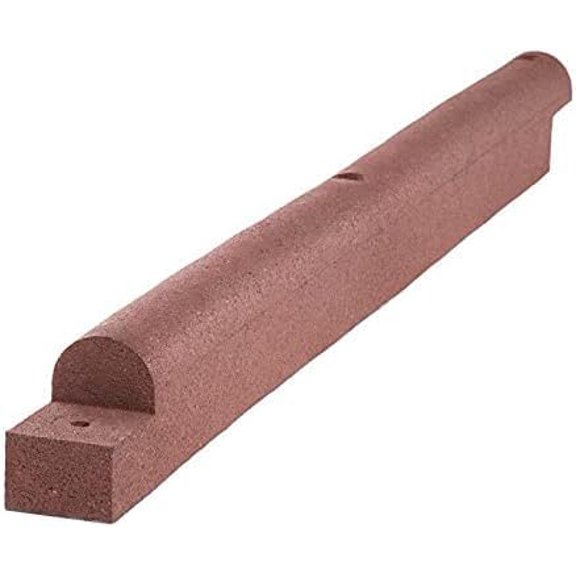 GroundSmart Roman Brick Rubber Landscape Edging, 4' Black Garden Border ...