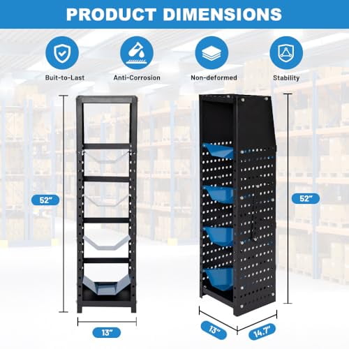4 Floors Refrigerant Tank Rack, Steel Gas Tank Storage Rack, Vertical ...