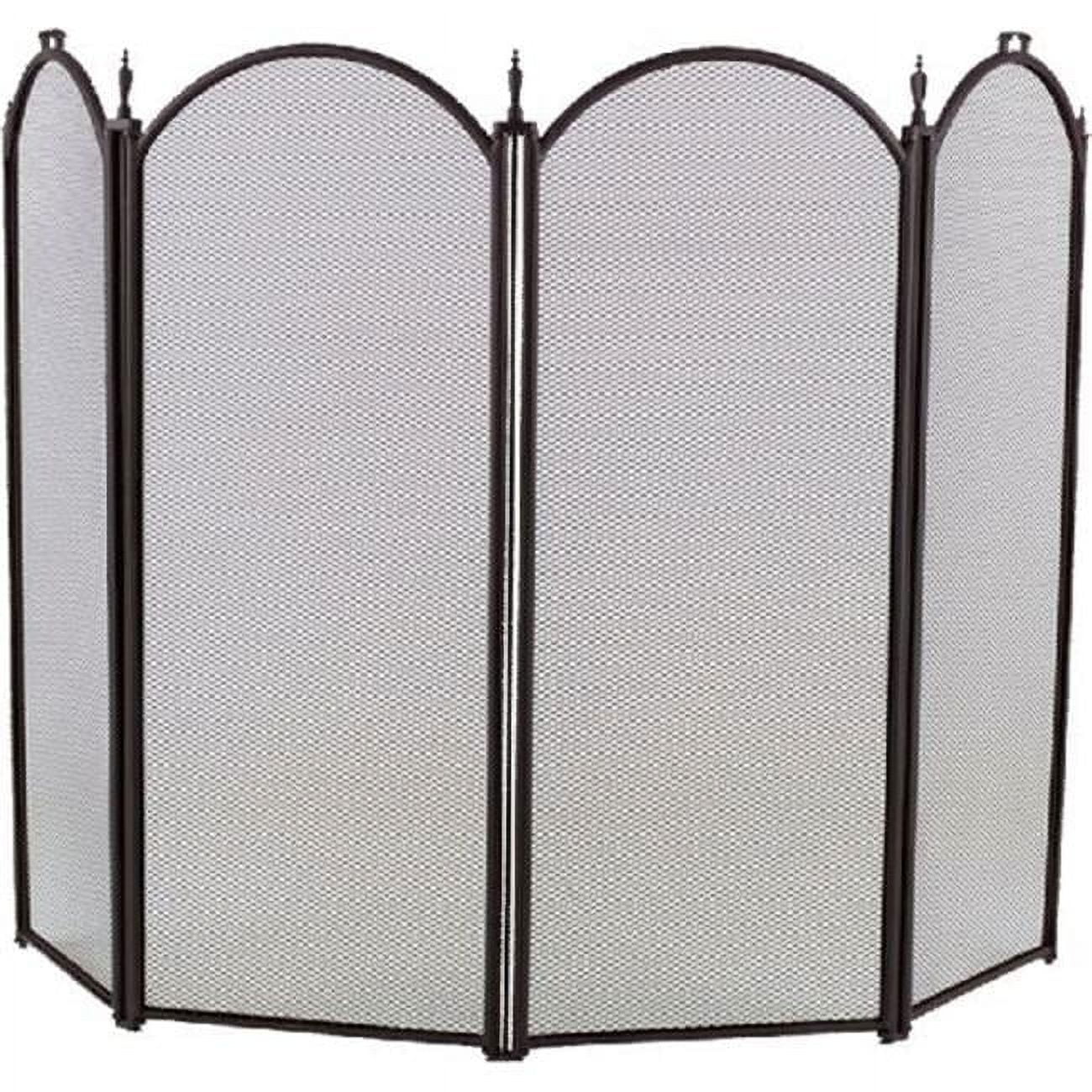 4 Fold Arched Screen, Black - Walmart.com