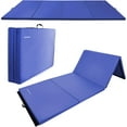 4 - Fold Folding Exercise Gymnastics Mat 4'x8'x2", High - Density Anti ...