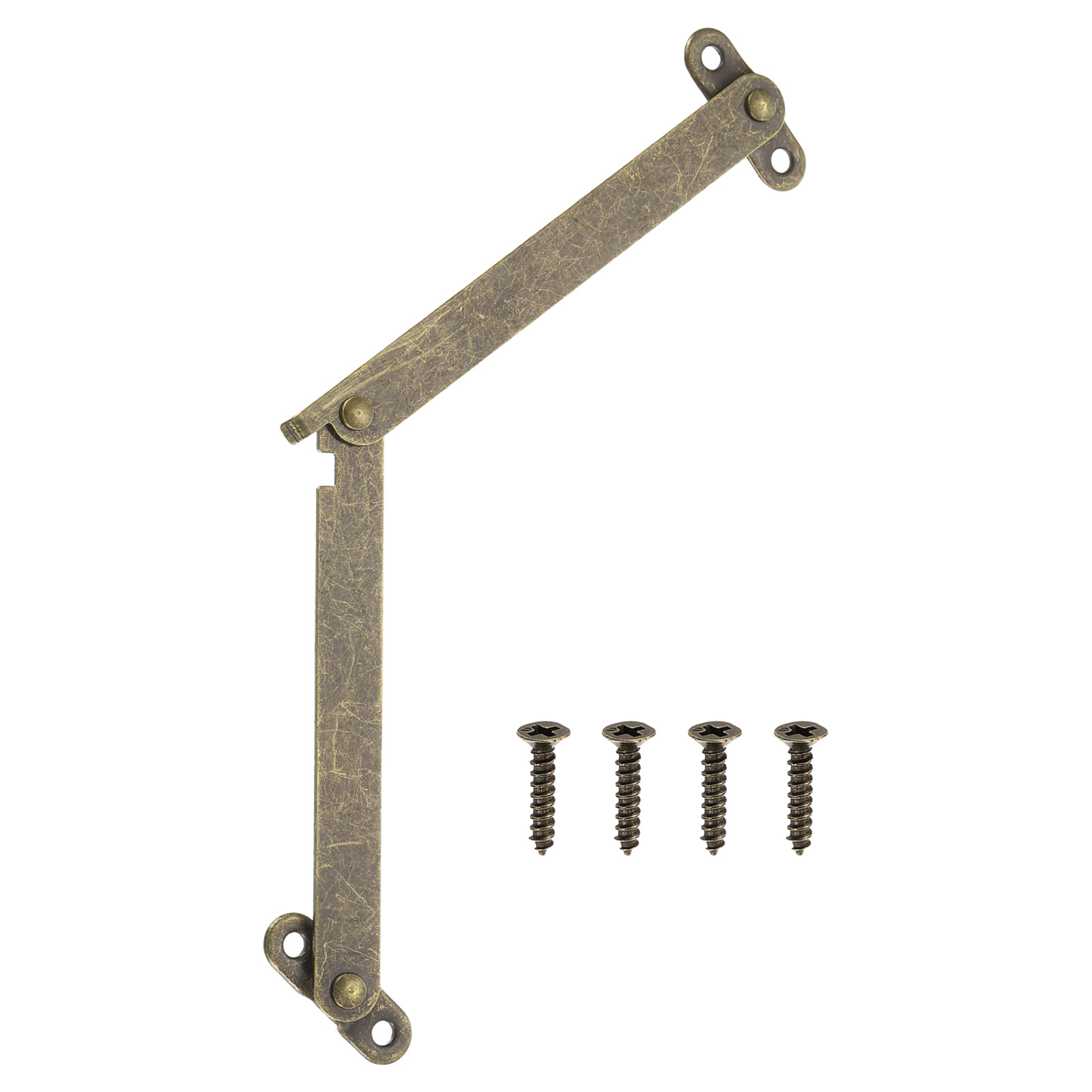 4" Folding Lid Support Hinges, Lift Up Stay Hinge with Screws, Bronze ...