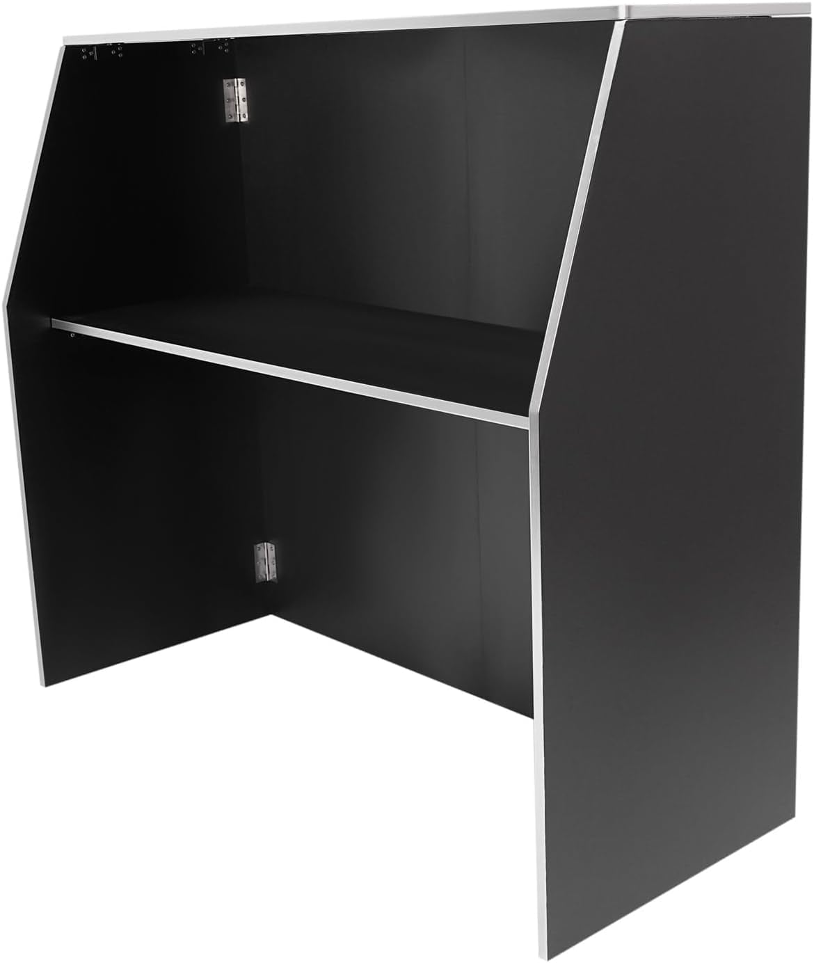 4' Folding Portable Event Bar with Top and Middle Shelves, Foldable ...