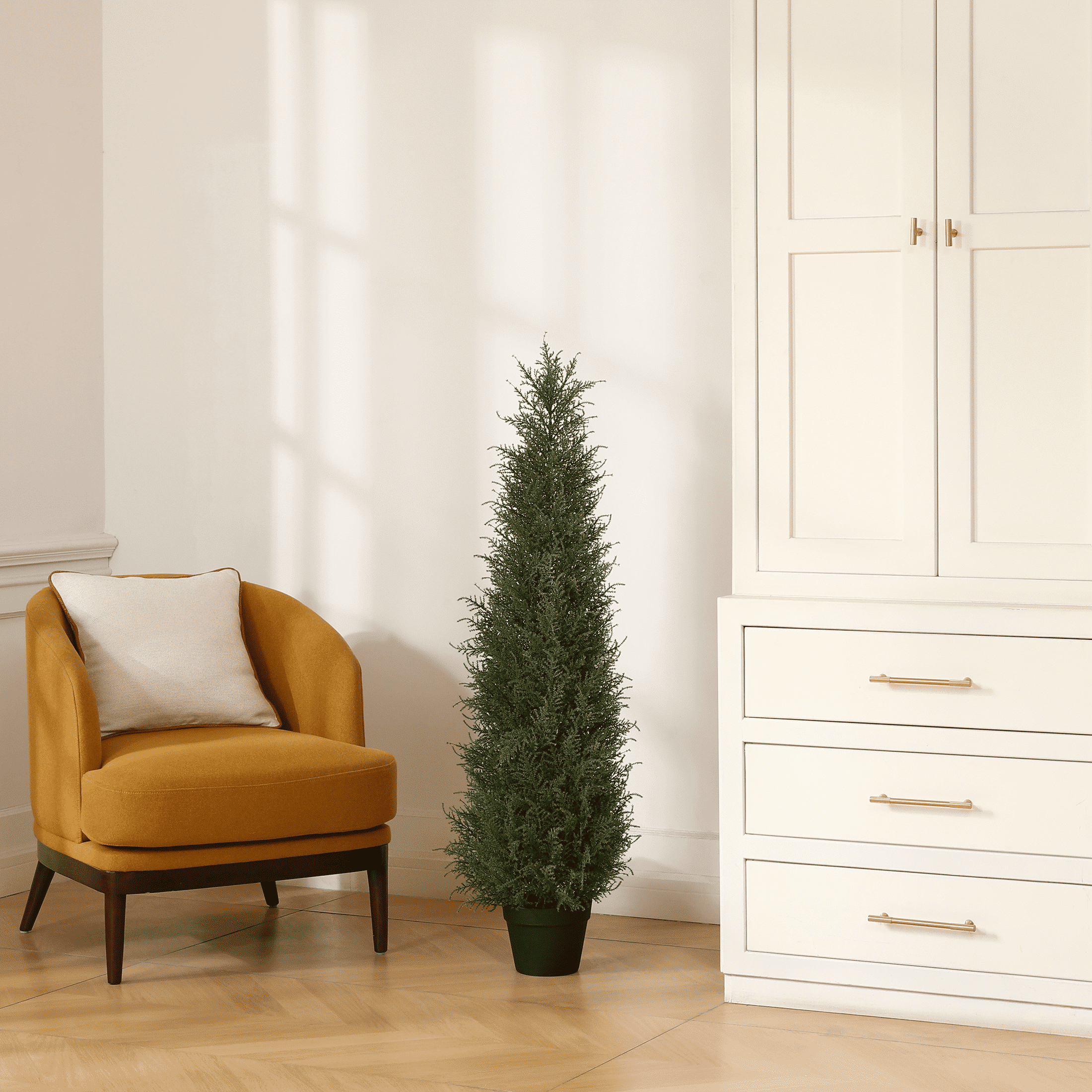 4 Feet Artificial Cedar Tree UV Rated for Indoor/Outdoor Decor , DR ...