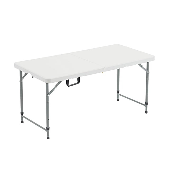 4 Foot Foldable/Folding Table - Heavy Duty, Sturdy and Portable for ...