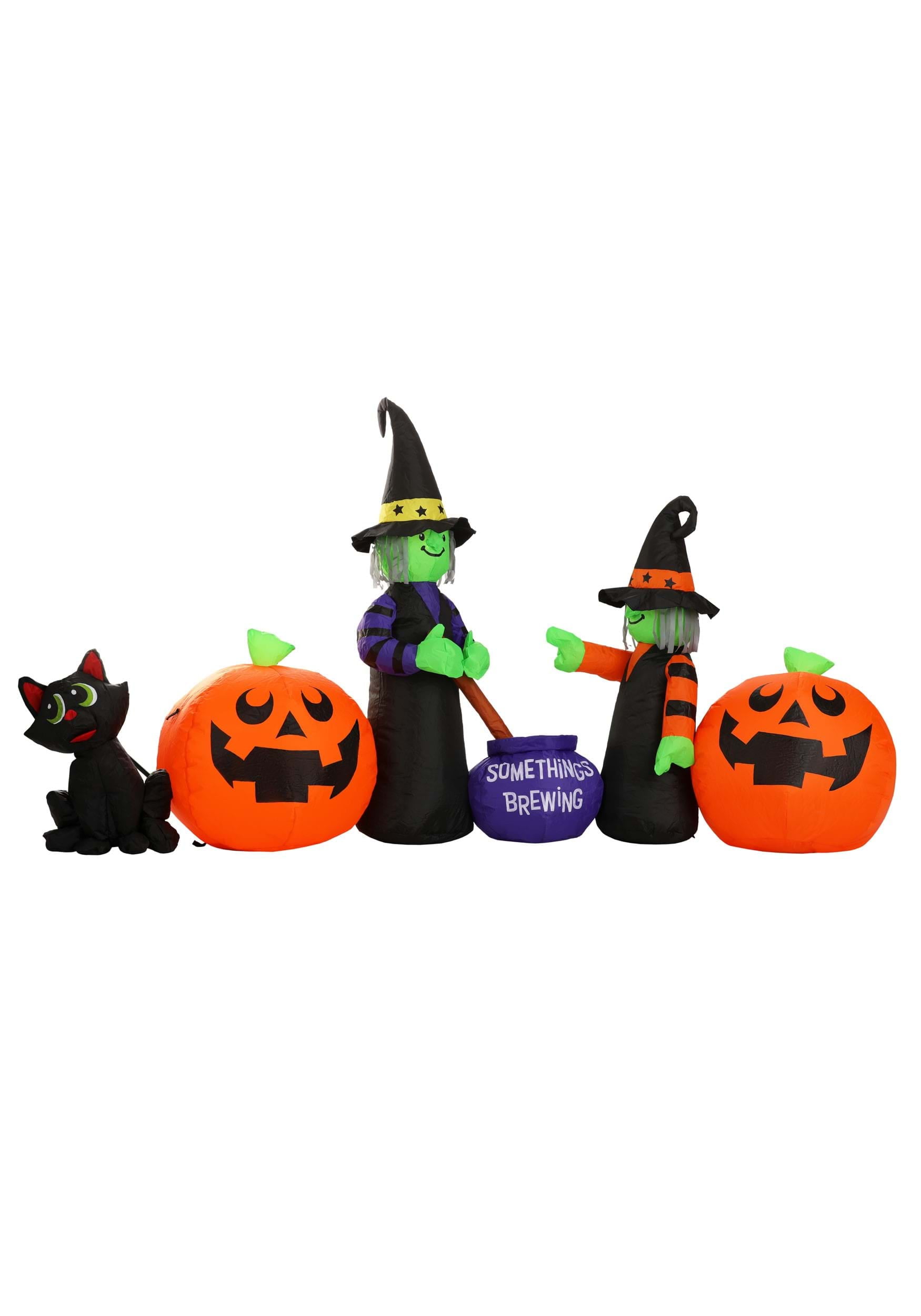 4 Foot Spooky Inflatable Halloween Witch Scene Decoration - Walmart.com