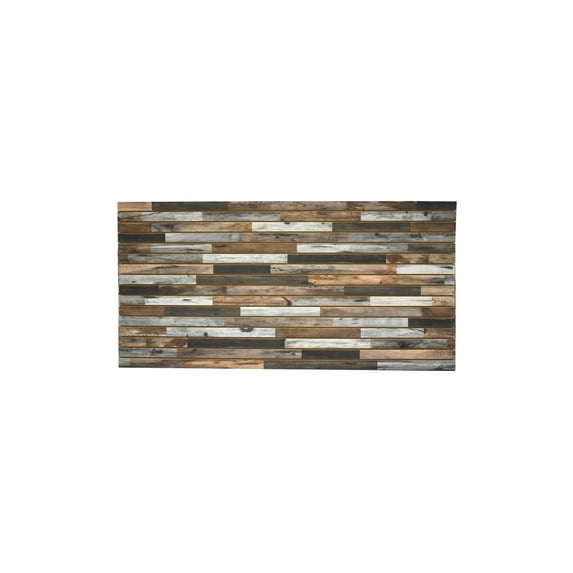 SSWBasics 4 Foot x 8 Foot Horizontal Distressed Wood Slatwall Panel ...