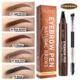 4-Fork Tip Eyebrow Pen, Waterproof Brow Color for Natural Hair-Like ...