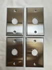 (4) Four Single Gang Blank Wall Plate One XLR Male or Female "D ...