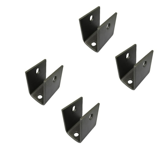 (4) Four Steel Weld-On Hangers for Single Axle Trailer 1-3/4" Leaf ...