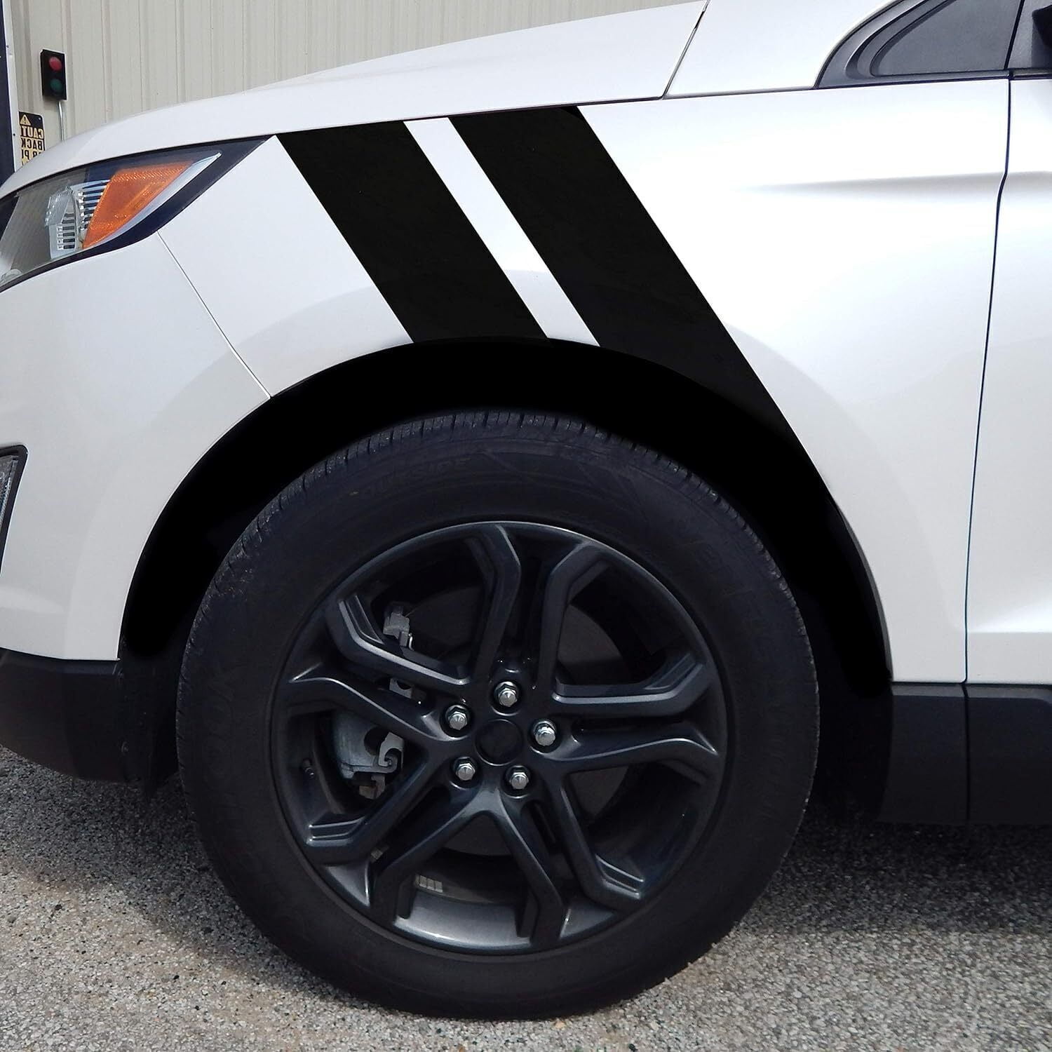 4 Front Fender Hash Marks Stripes Vinyl Decal Fits Dodge Charger and ...