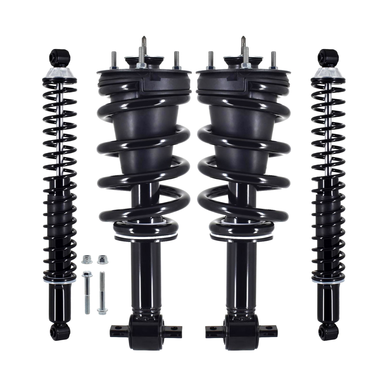 Set of 4 Front Quick Complete Strut-Coil Spring Assembly-Rear Complete ...