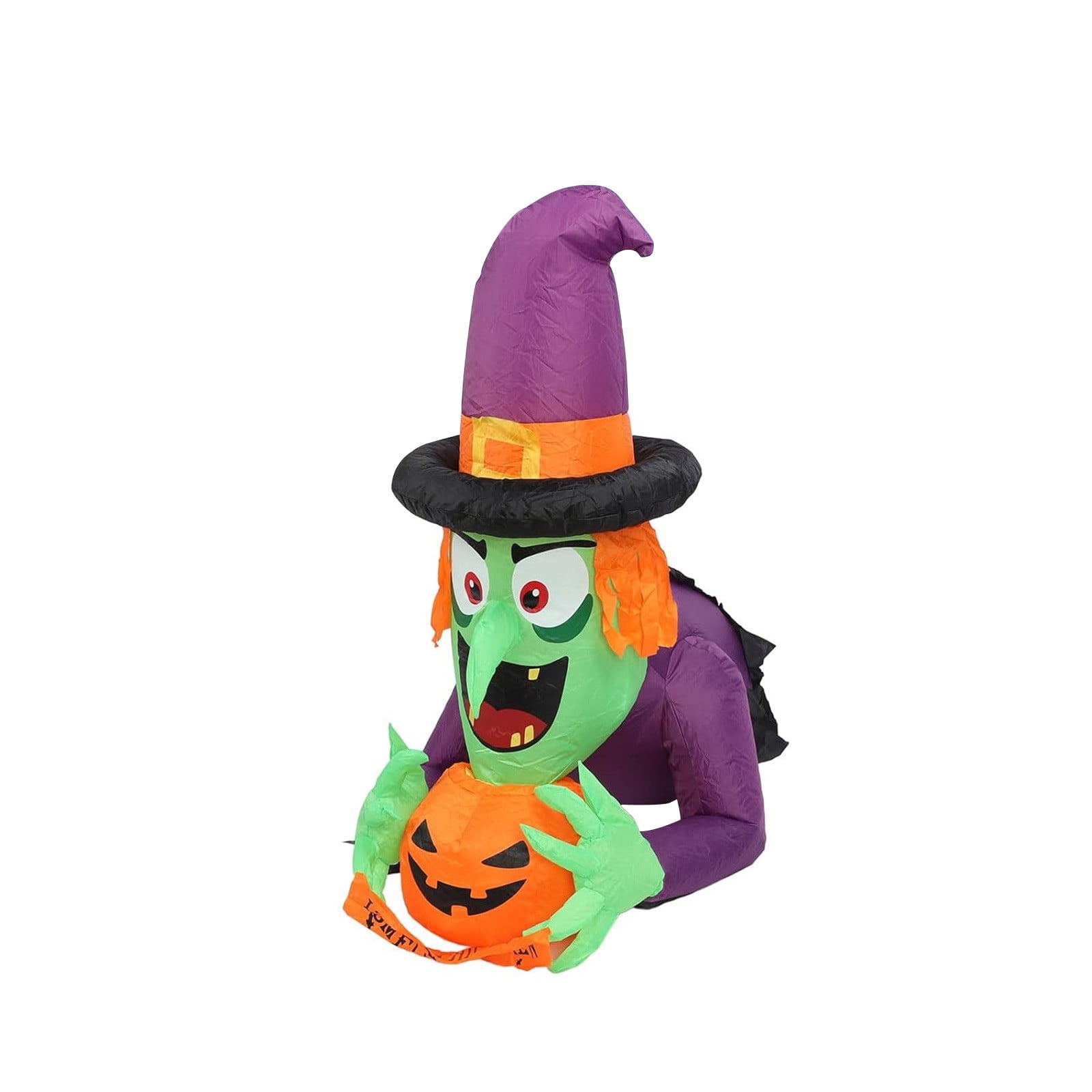 4 Ft Halloween Inflatables Decorations Outdoor Witch Broke Out from ...