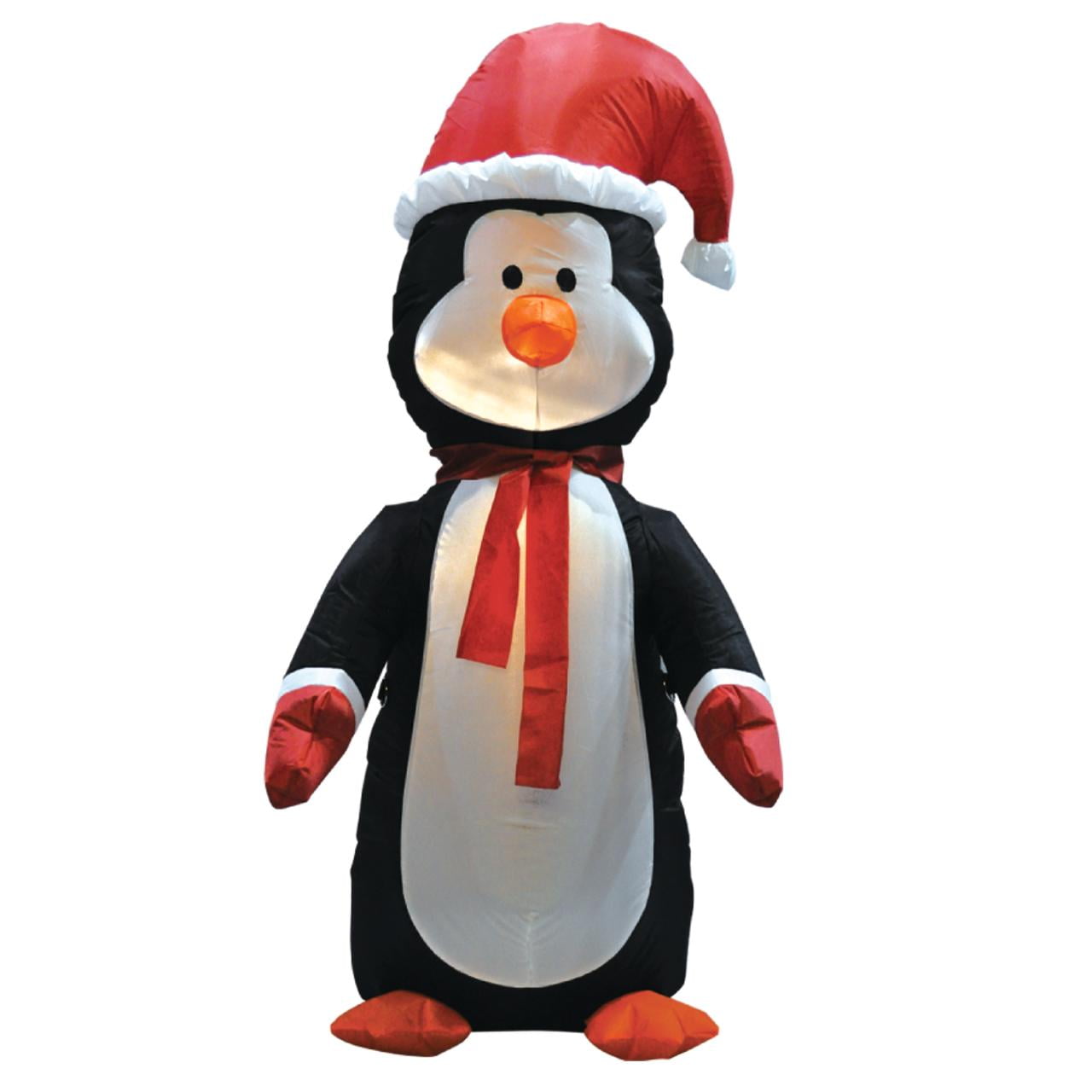 4 Ft Lighted Airblown Penguin