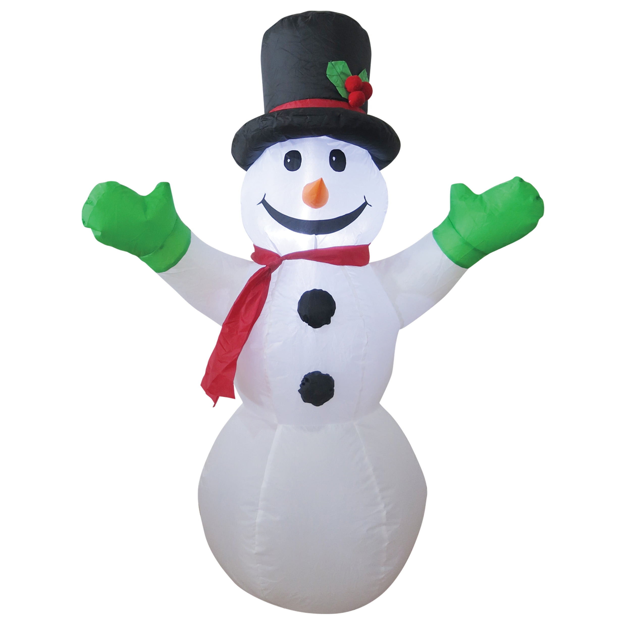 4 Ft Lighted Airblown - Snowman - Walmart.com