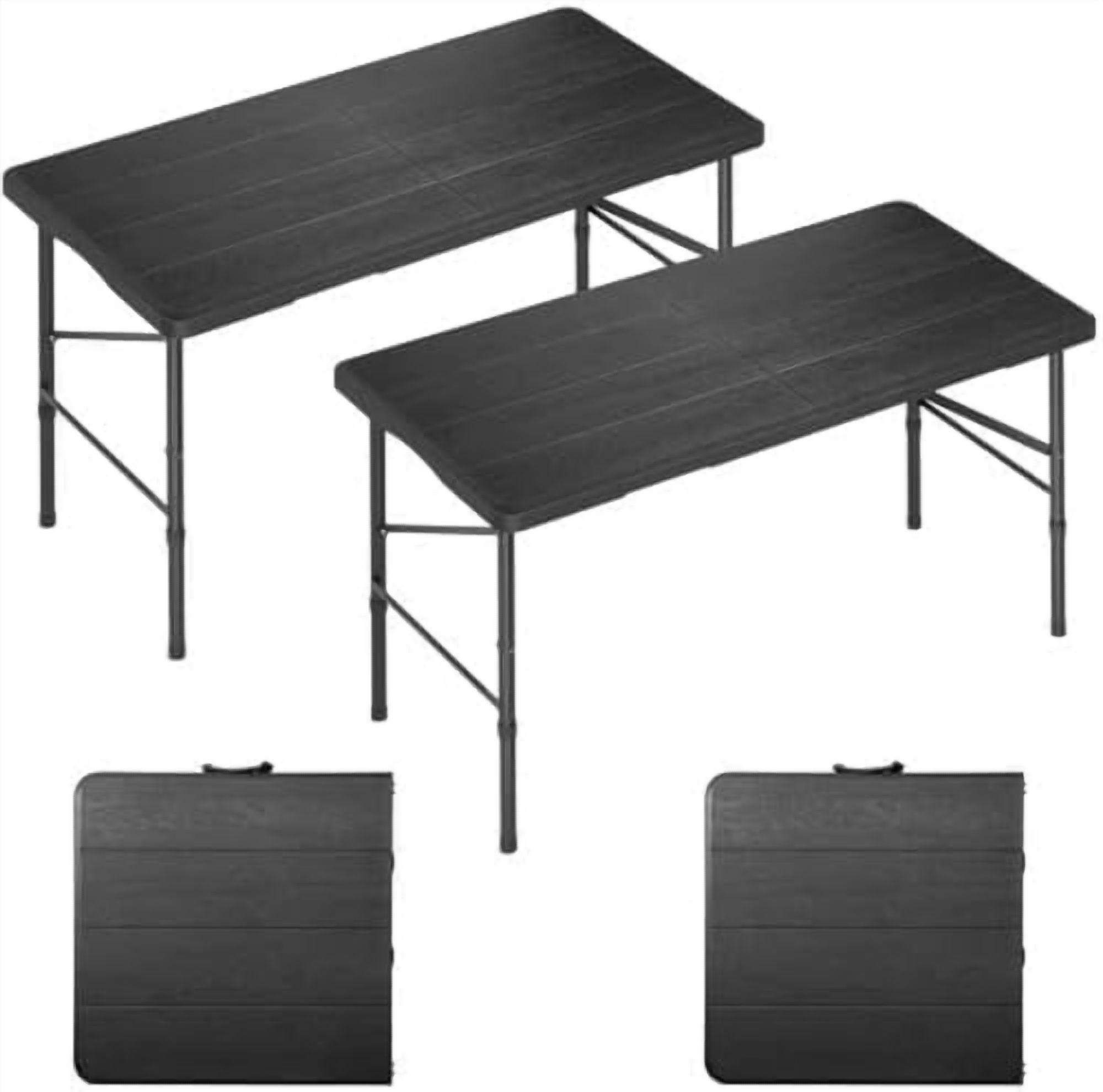 4 Ft Plastic Folding Table,Heavy Duty Portable Table for Indoor ...