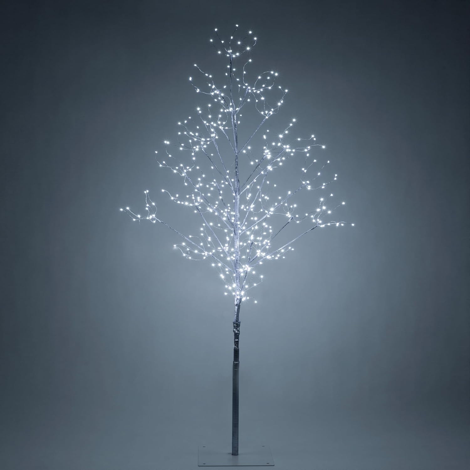 4 Ft Silver Fairy Light Tree Artificial Tree Bedrom Décor Indoor Tree ...