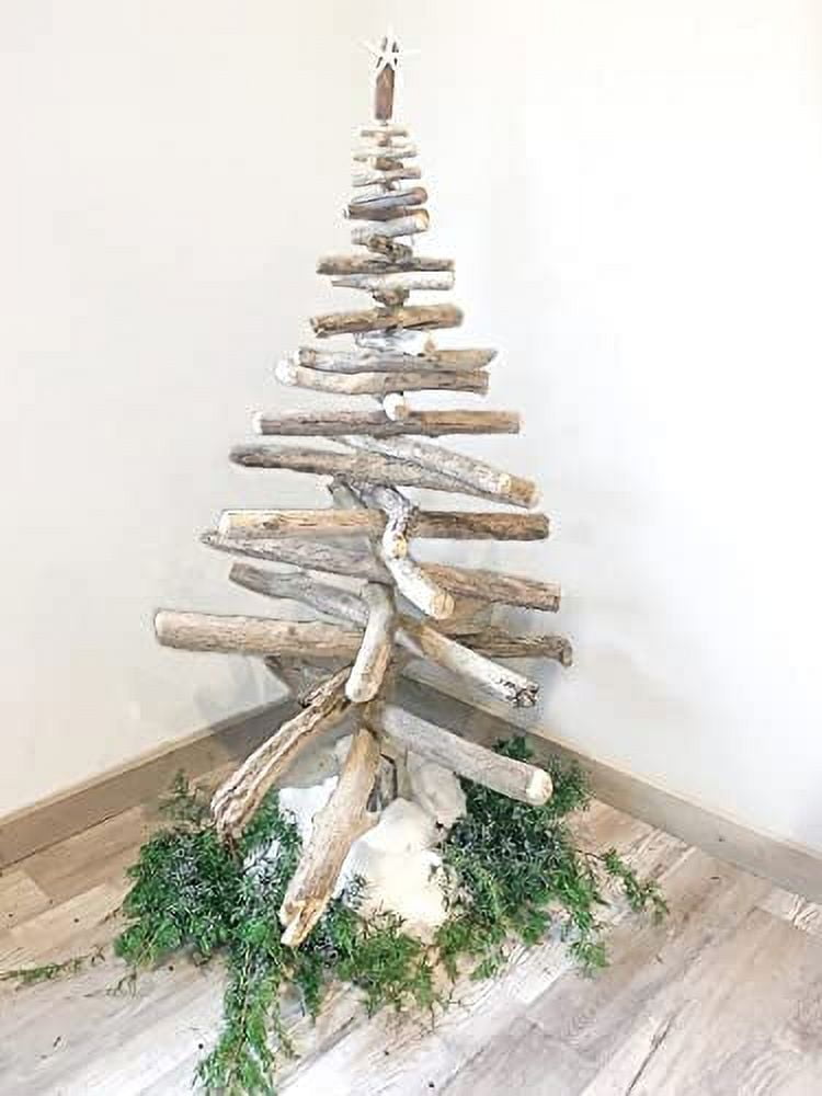 4 Ft Tall Driftwood Christmas Tree - Beach House Coastal Christmas Tree ...