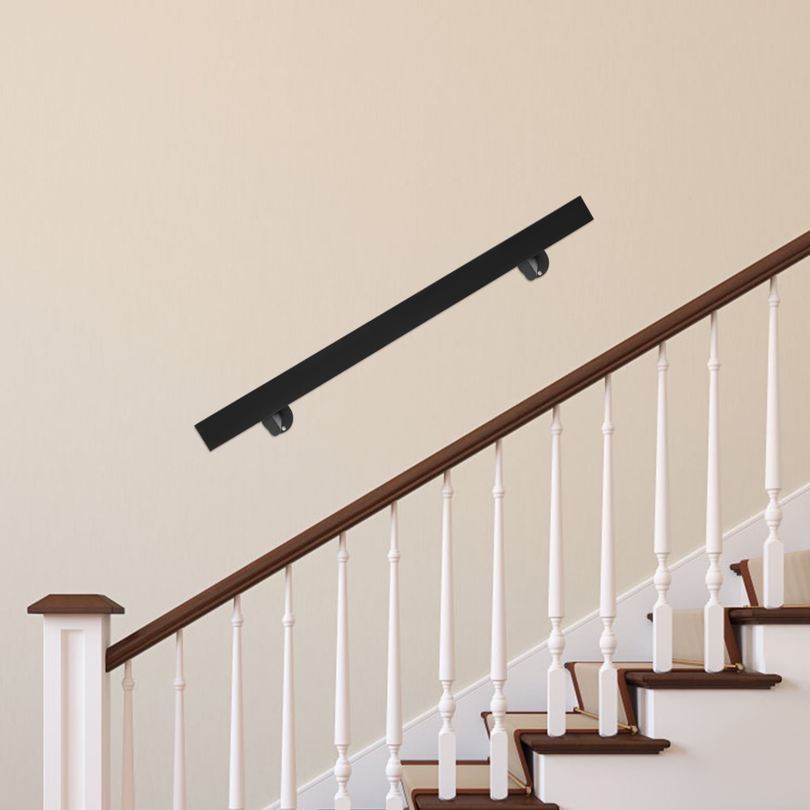 4 Ft Wall Mount Handrail Stair Rail Stainless Steel Staircase Handrail ...