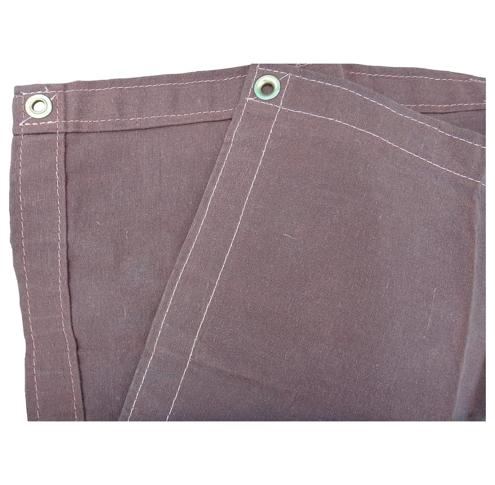 4 Ft. x 4 Ft. Brown 10 Oz. Canvas Tarp - Walmart.com