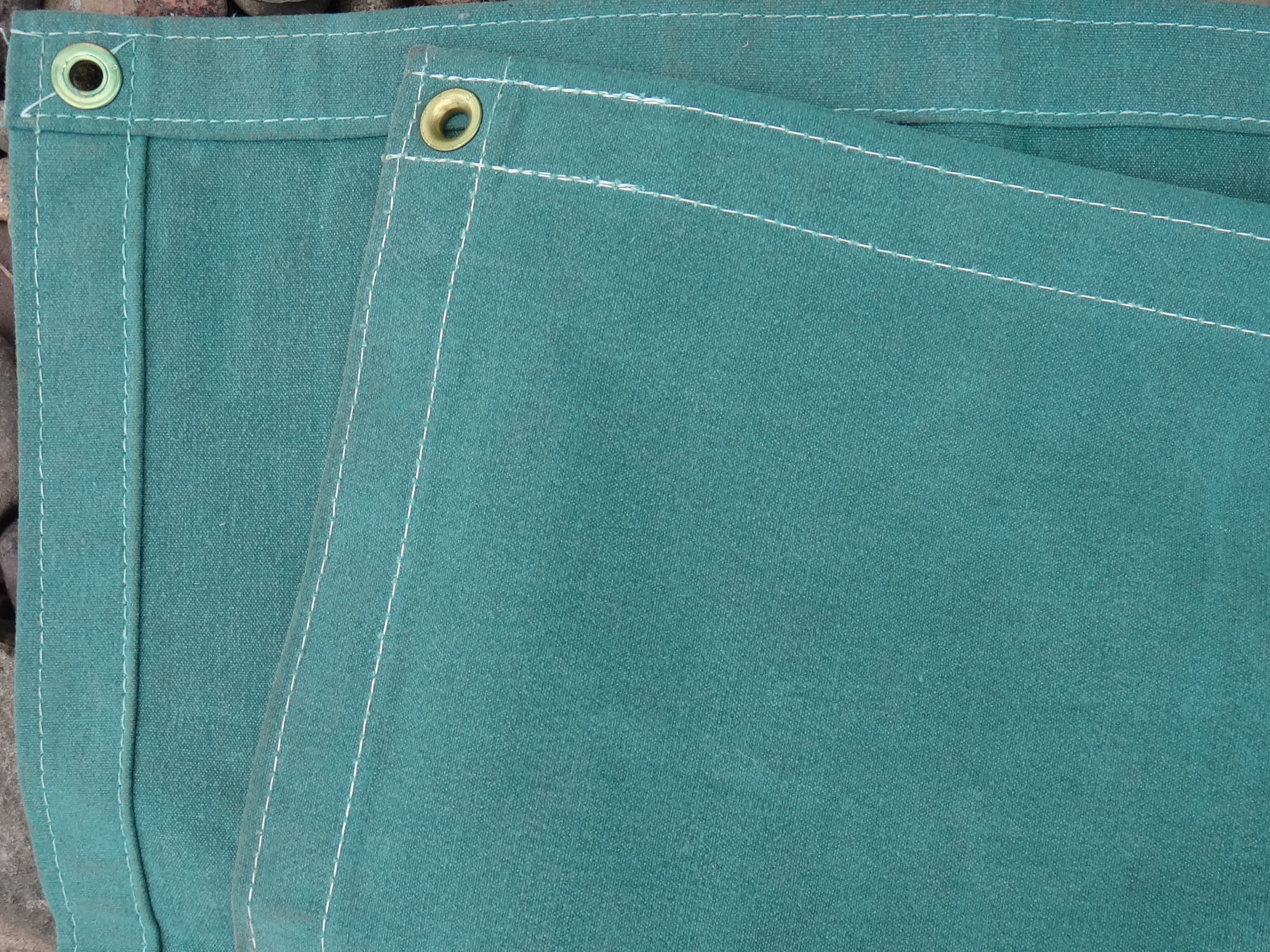4 Ft. x 4 Ft. Green 10 Oz. Canvas Tarp - Walmart.com