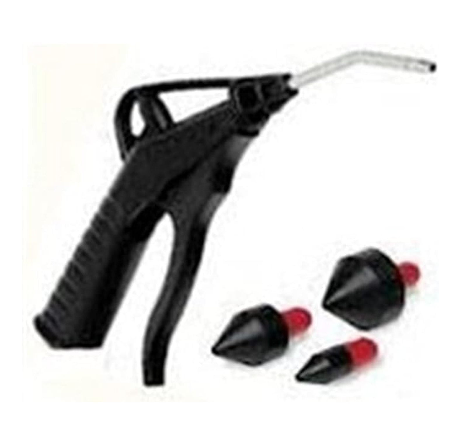 4" Full Flow Blowgun with 3 Rubber Tips - Air Duster Tool for Cleaning ...