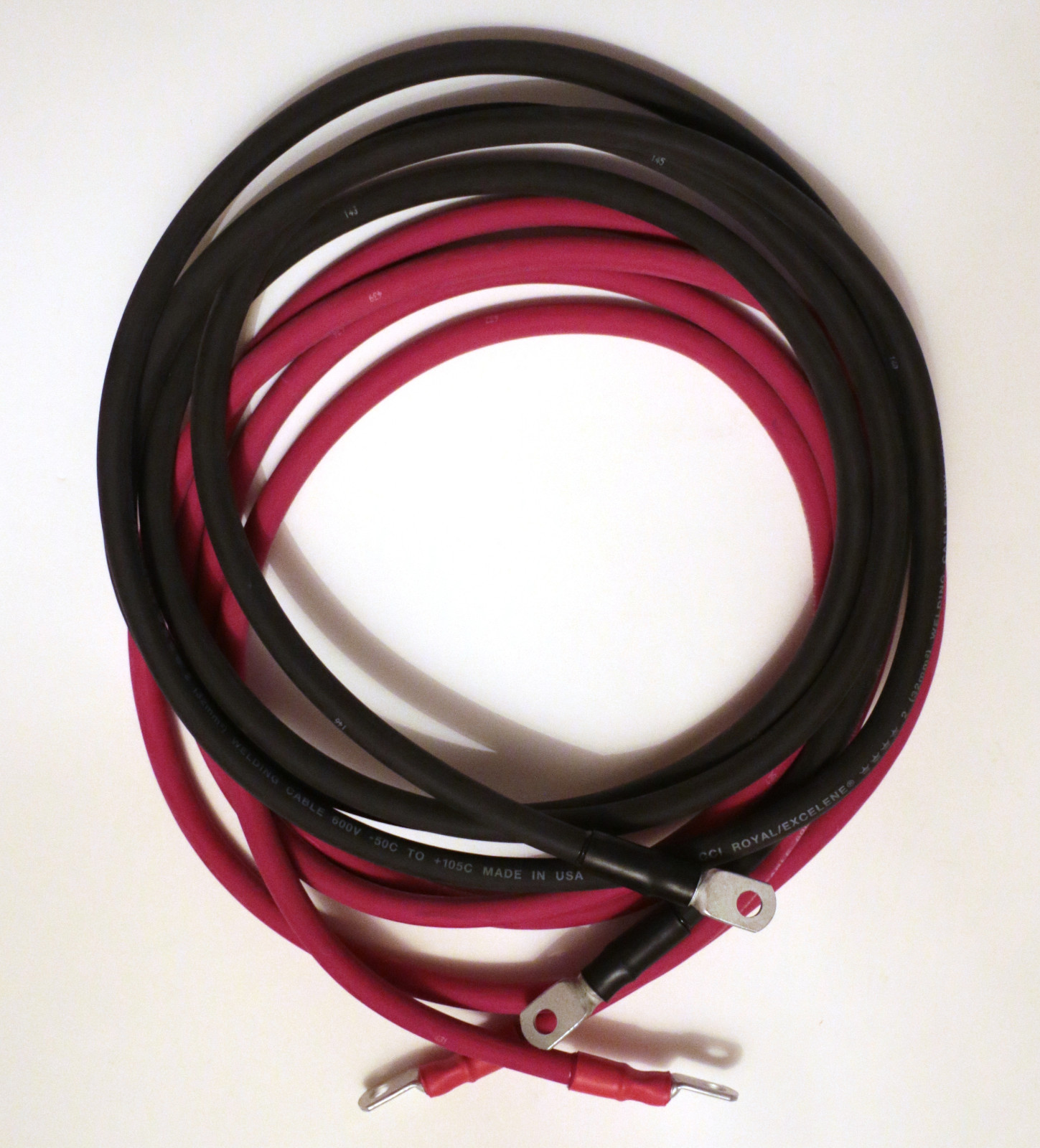 4 GA 10' Power Inverter Cable Kit for Solar 100% Copper 1800W Max MADE ...