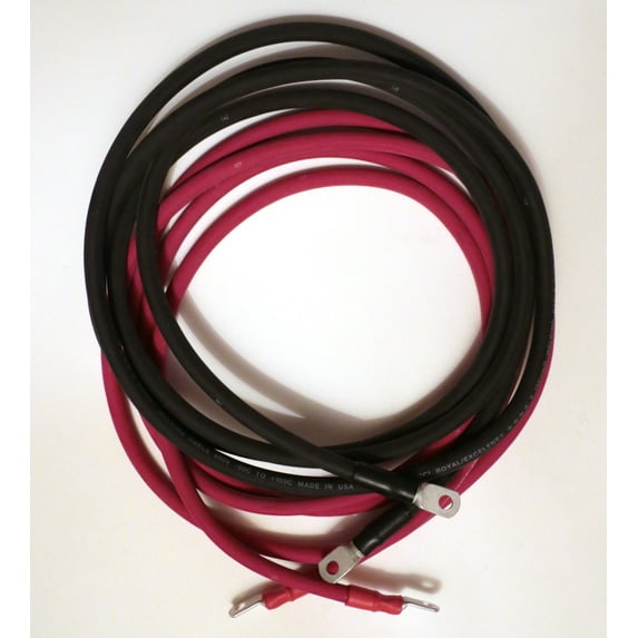 4 GA 10' Power Inverter Cable Kit for Solar 100% Copper 1800W Max MADE ...