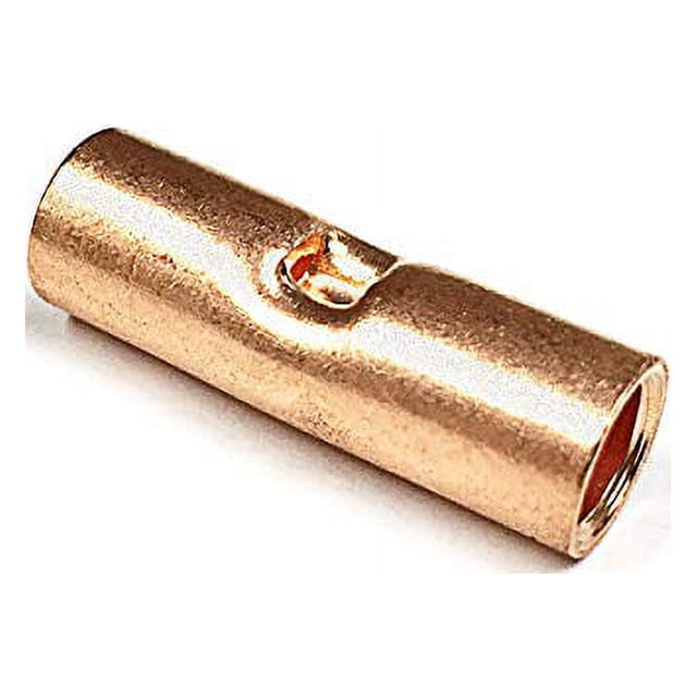 #4 GAUGE COPPER BUTT TERMINAL CONNECTOR HEAVY DUTY- 5PK - Walmart.com