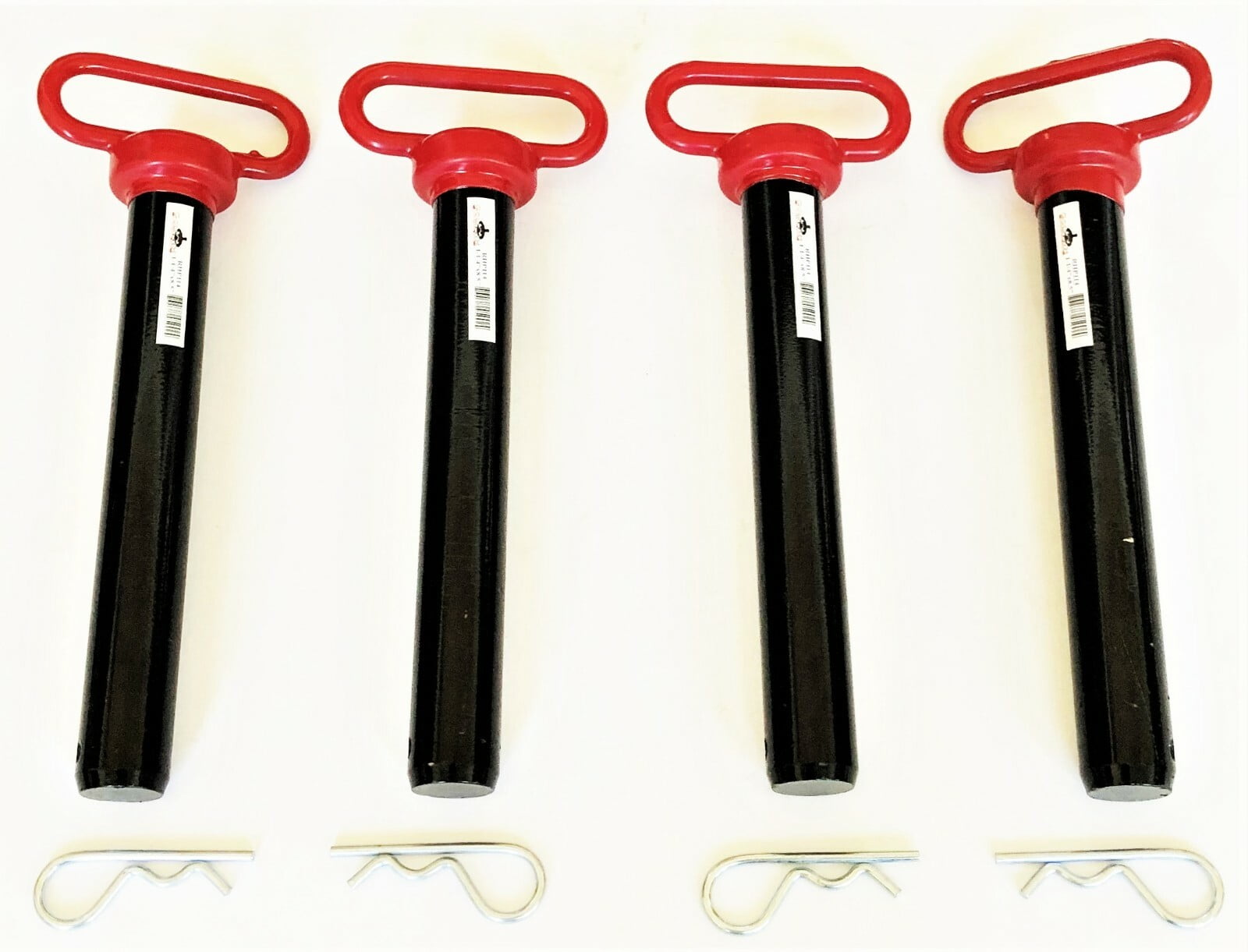 4 GOLIATH INDUSTRIAL RED 1-1/4" X 8-1/2" TRACTOR HITCH PINS WAGON ...