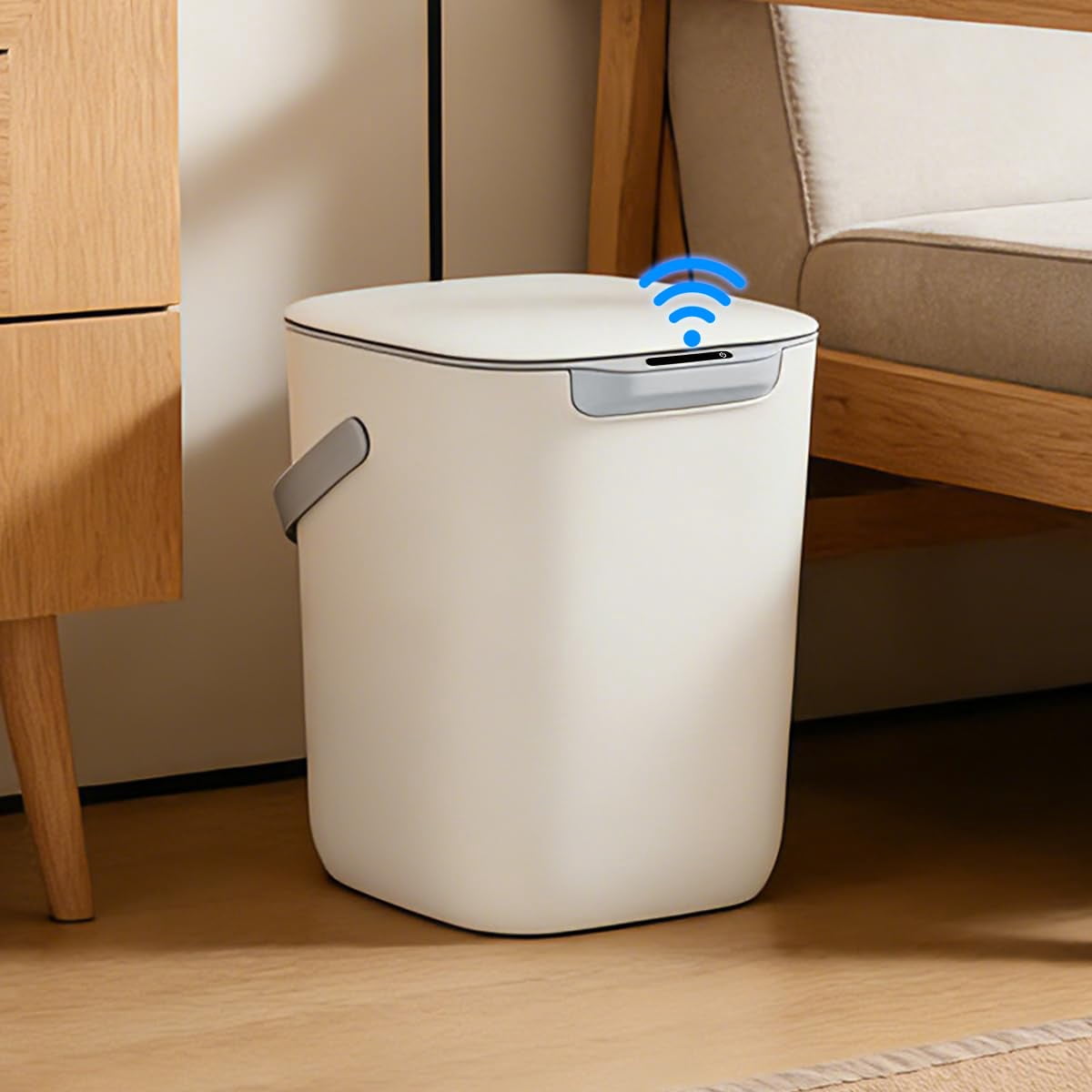 4 Gal Trash Can with Lid,Motion Sensor Trash Bin, Automatic Touchless ...