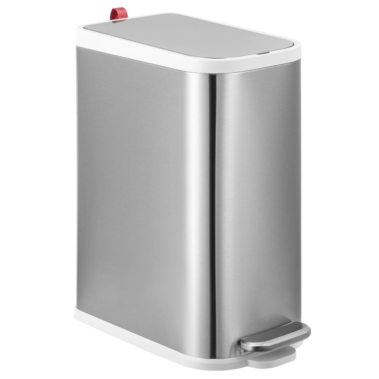 4 Gallon/15 Liter Trash Can with Soft Close Lid,Stainless Steel Garbage ...