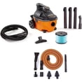 4 Gallon 5.0 Peak HP Portable Wet/Dry Shop Vacuum with Fine Dust Filter ...