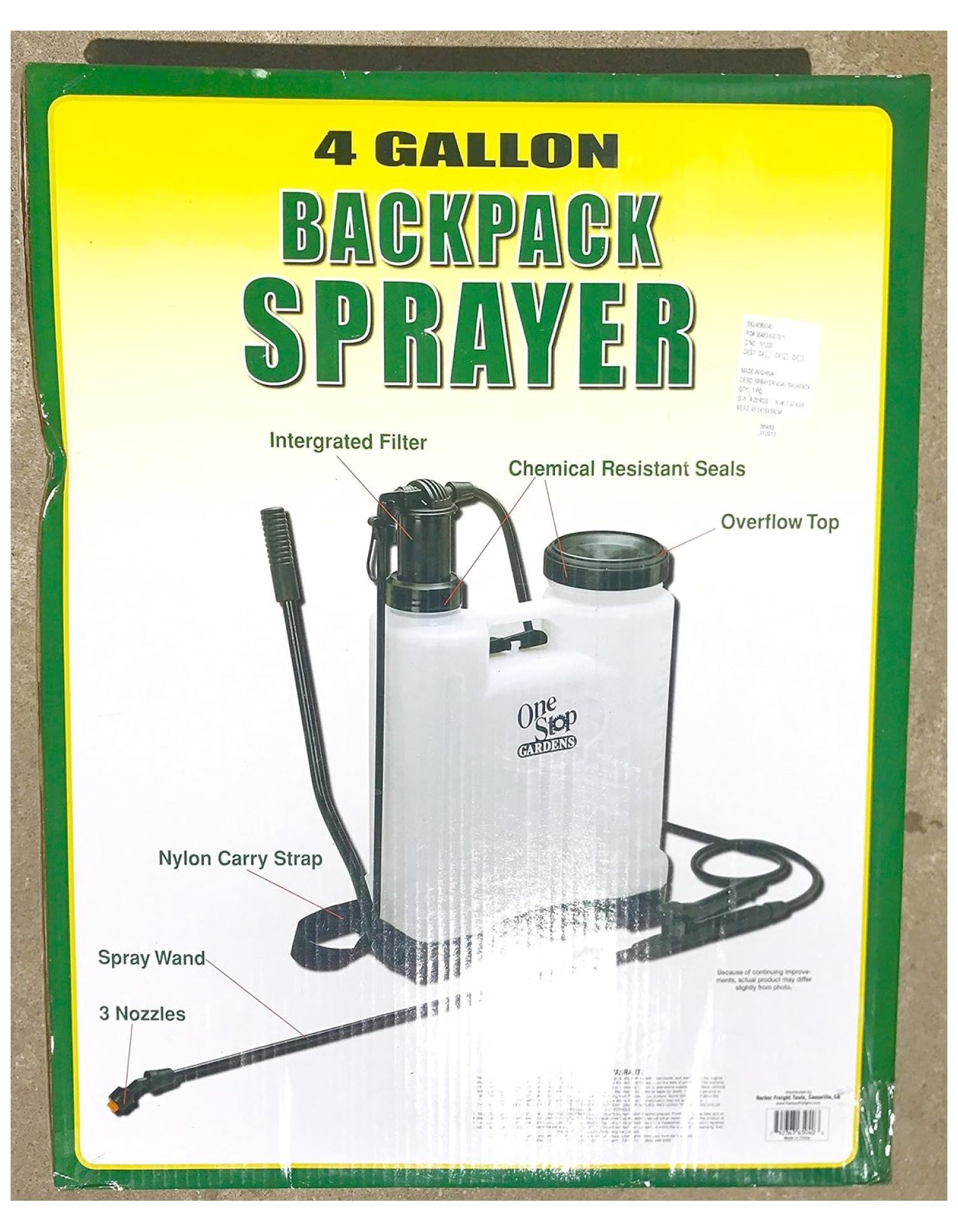 4 Gallon Backpack Sprayer with 4 Nozzles - Walmart.com