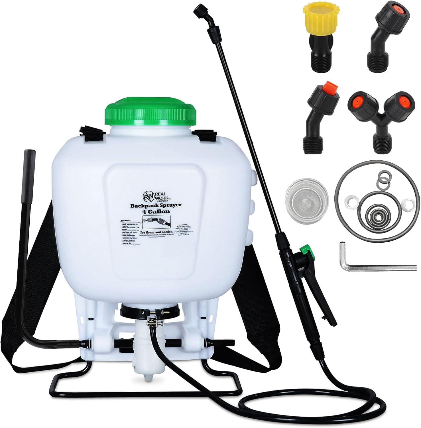 4-Gallon Backpack Sprayer with Padded Shoulder Strap for Pests & Weeds ...
