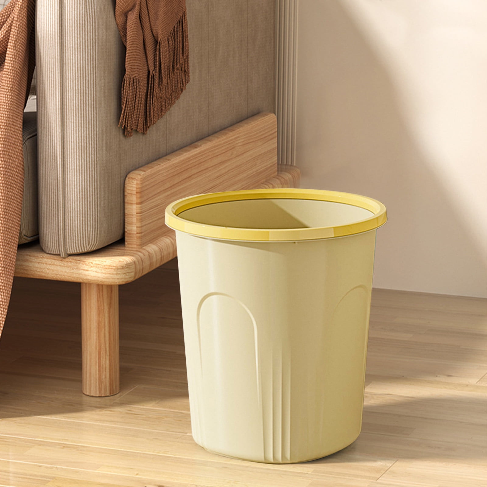 4 Gallon Kitchen Trash Can with Lid, Kitchen Trash Can Hollow Paper ...