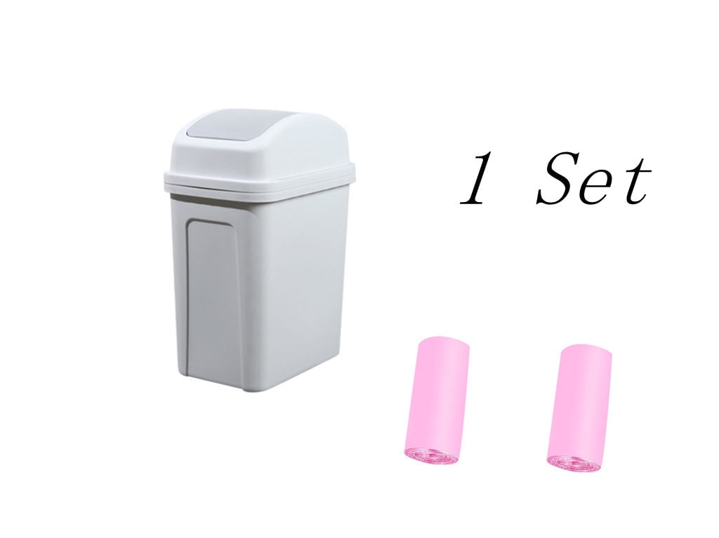 4 Gallon Kitchen Can with Swing-top Lid and 40 Counts Thickened ...