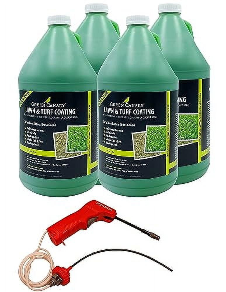 4 Gallons Green Canary Pre-Mixed Grass Colorant -Includes One Battery ...
