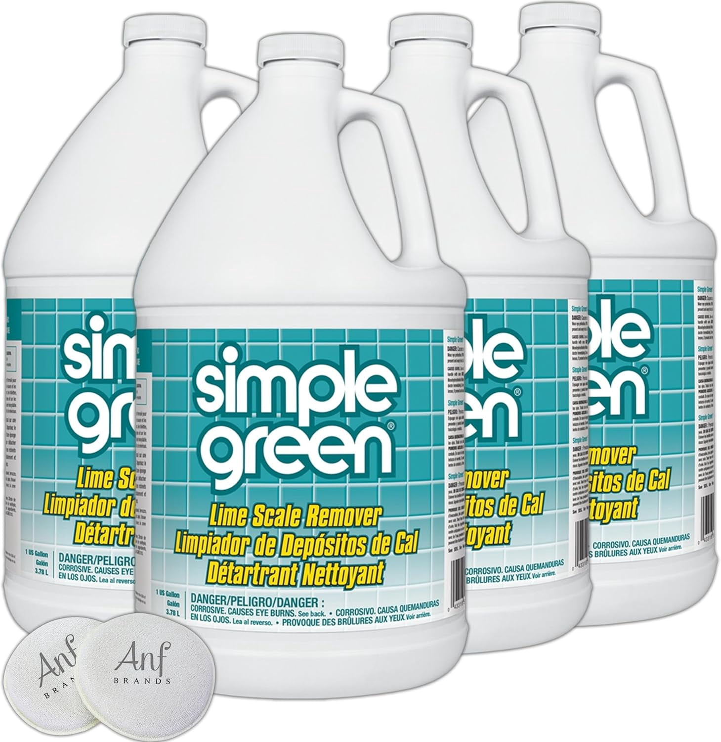 (4 Gallons) - Simple Green Lime Scale Remover/Sponge 50128 - Walmart.com