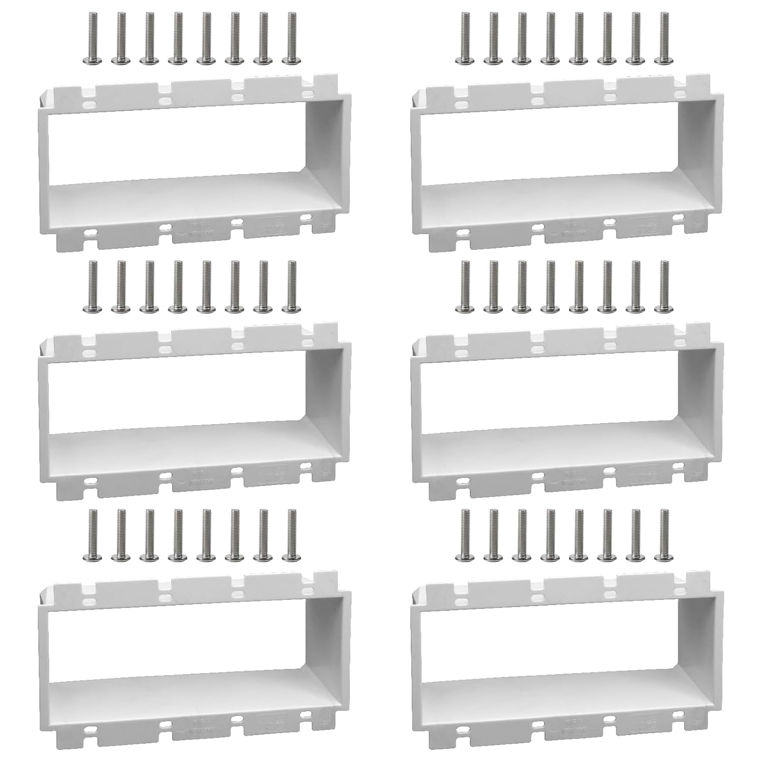 4-Gang BE4 Non-Metallic Electrical Power Outlet Box Extender(ETL Listed ...