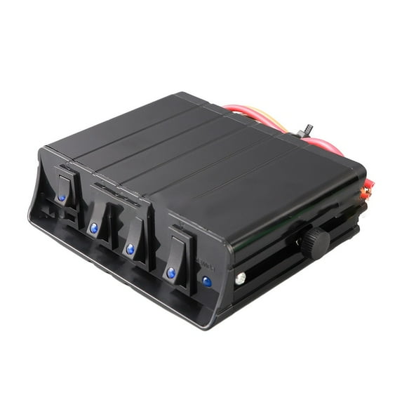 4 Gang Rocker Switch Panel Toggle Controller Box 12V 24V for Truck Car ...