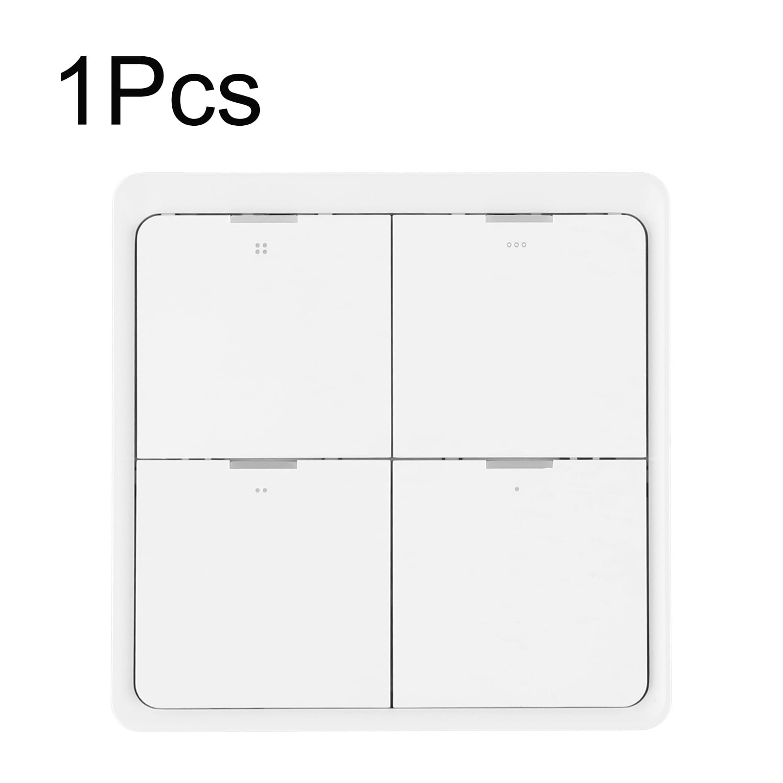 4 Gangs Zigbe Wireless 12 Scene Switch Push Button Controller for For ...