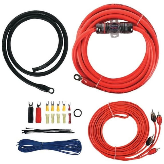 4 Gauge V6 Series Amp Installation Kit with RCA Cable - Walmart.com