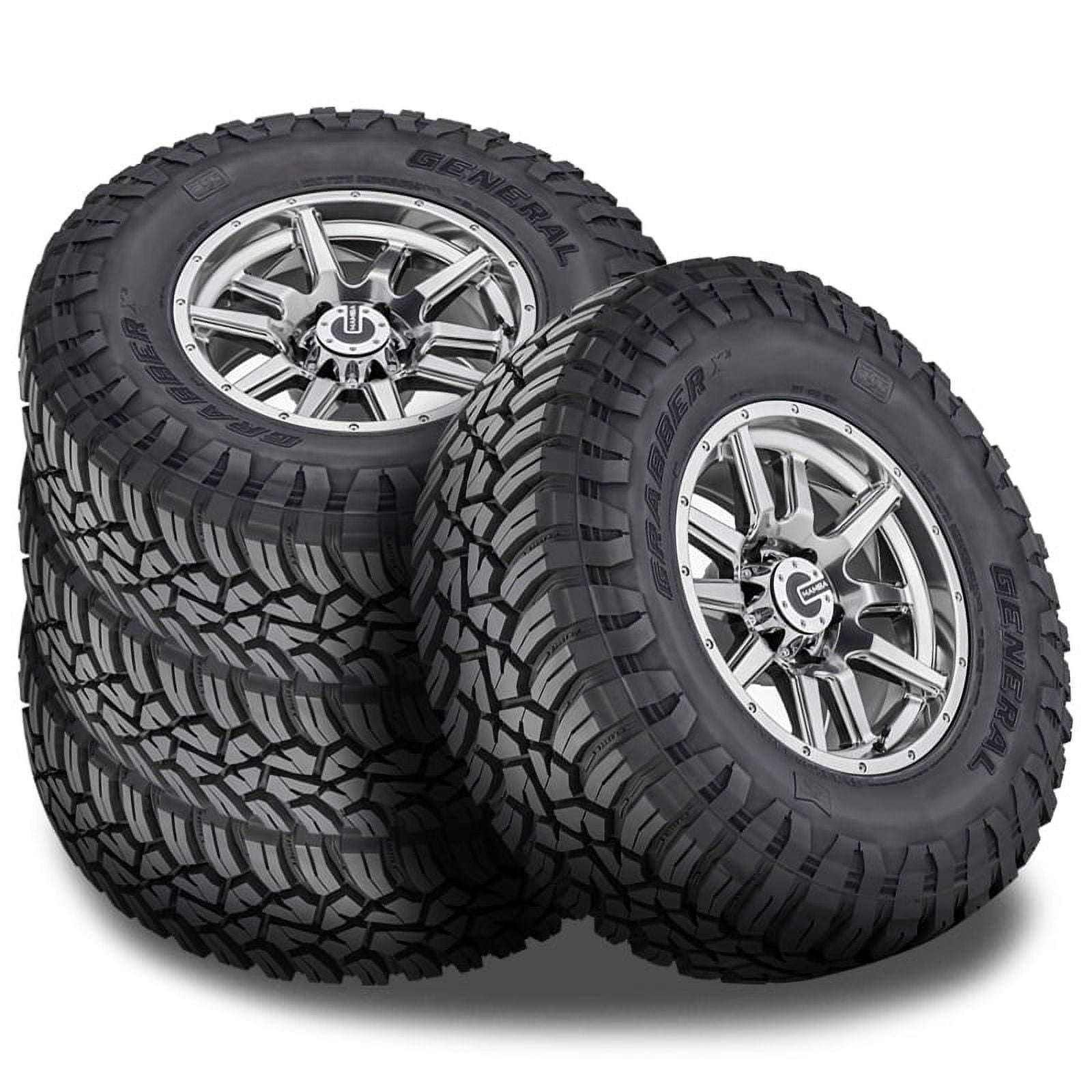4 General Grabber X3 35x12.5x15 113Q Off-Road Mud Tires Truck SUV 6 PLY ...