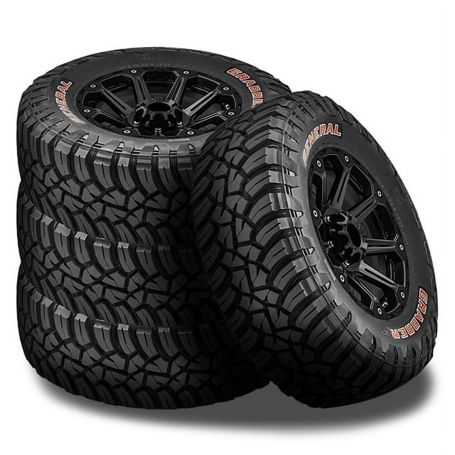 4 General Grabber X3 Red Letter 33x10.5x15 114Q Off-Road Mud Tires ...