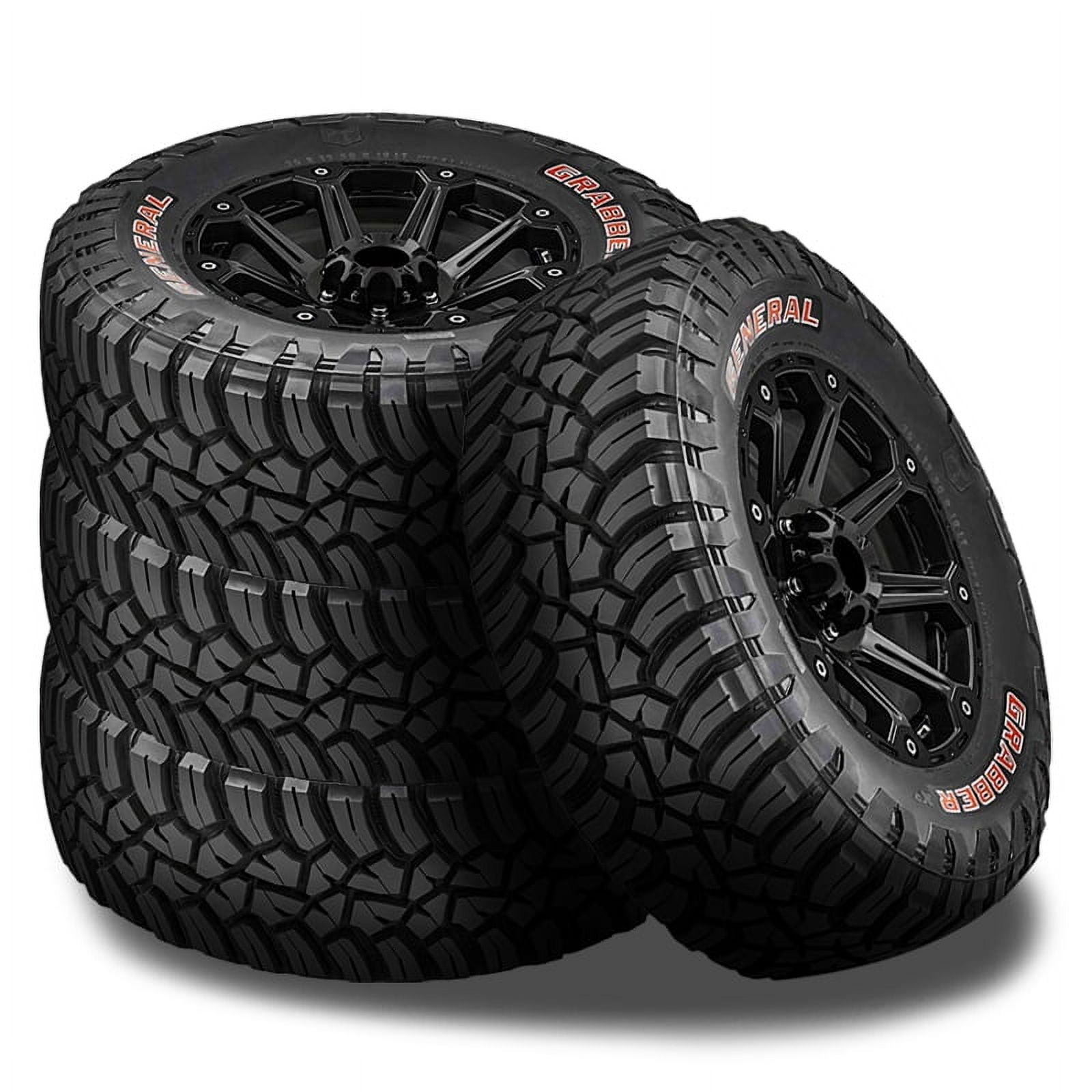 4 General Grabber X3 Red Letter 35x12.5x17 111Q Off-Road Mud Tires ...