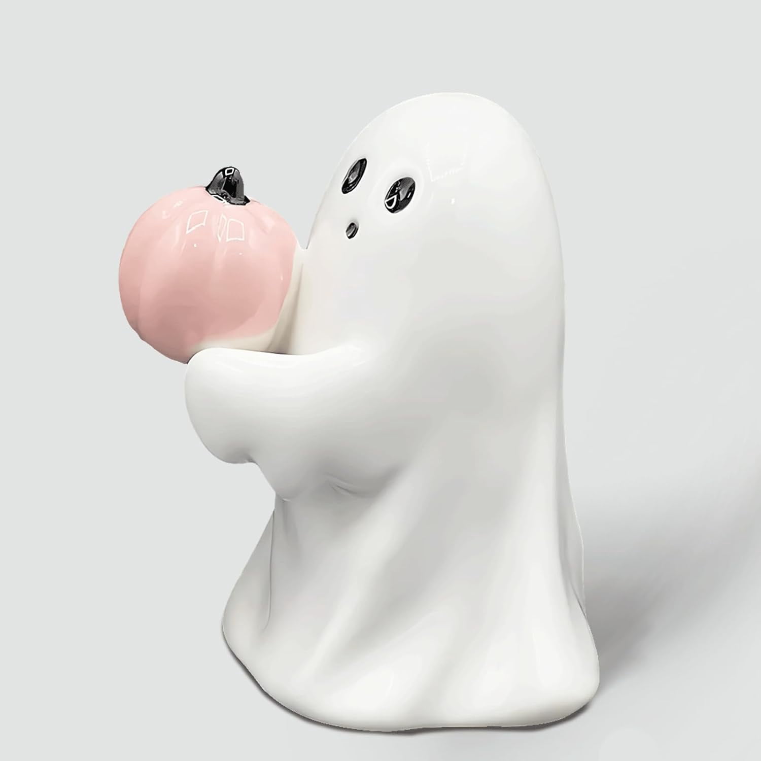 4" Ghost Hold Pumpkin Figurines, Halloween Ghost Decorations Figurine ...
