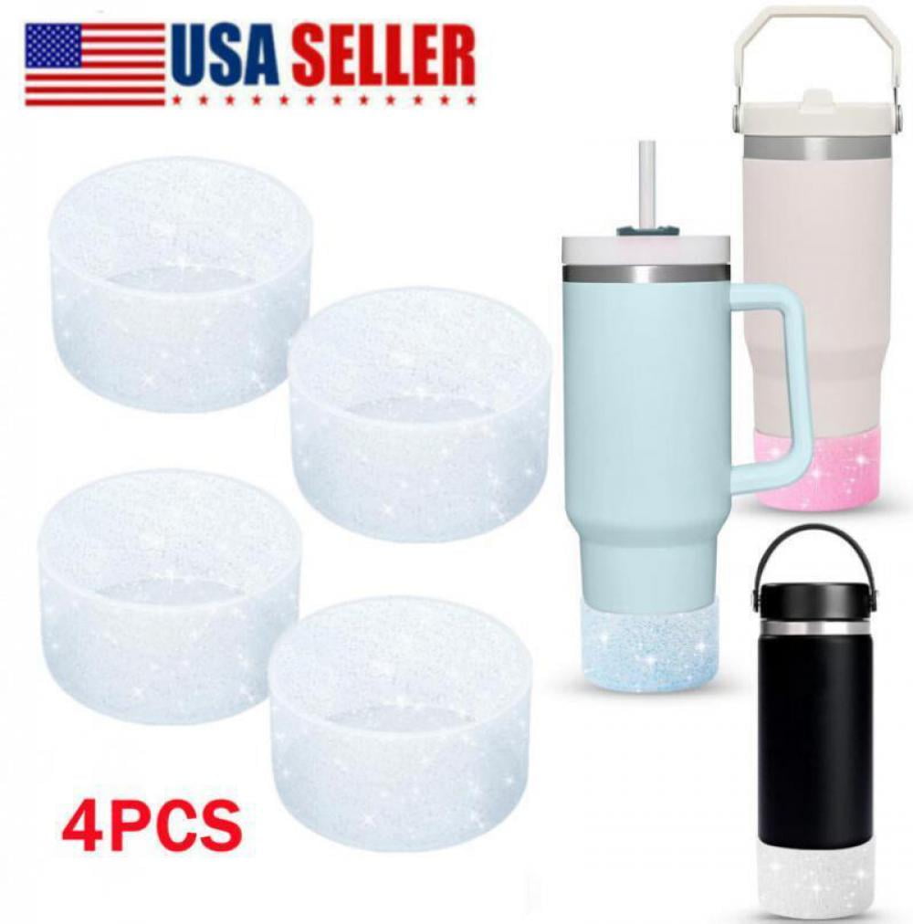 4 Glitter Silicone Boot for Stanley Cup Tumbler Sleeve 20/30/40oz ...